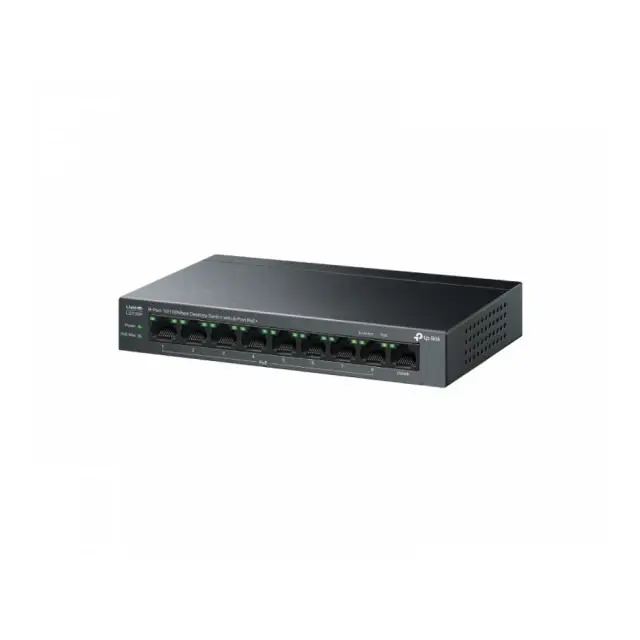 TP-Link Desktop Switch uređaj LS109P, 10/100Mbps, 8-Portova PoE+
