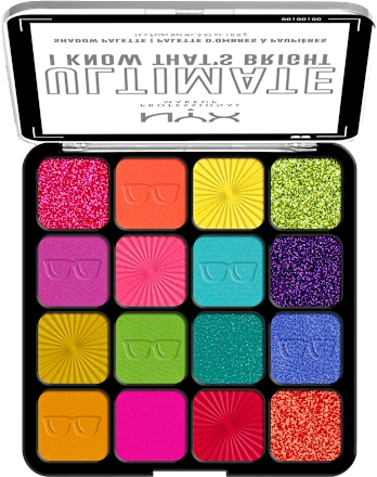 NYX PROFESSIONAL MAKEUP
ULTIMATE paleta senki - 04W I Know That's Bright, 1 kom