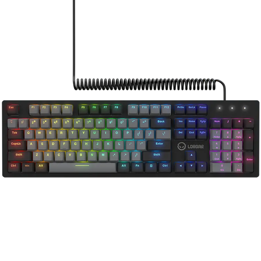 Lorgar bežična mehanička tastatura Azar 514, RGB, crno-siva