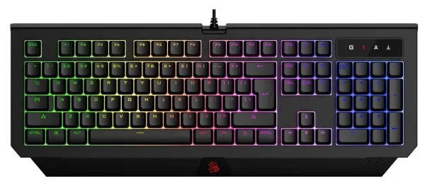A4Tech Gejmerska tastatura A4-B120N Bloody NEON efekat, USB, US, Crna