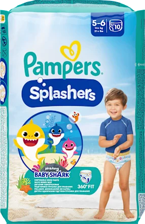 Pampers Splashers
Splashers- pelene za plivanje, veličina 5-6 (14+ kg), 10 kom