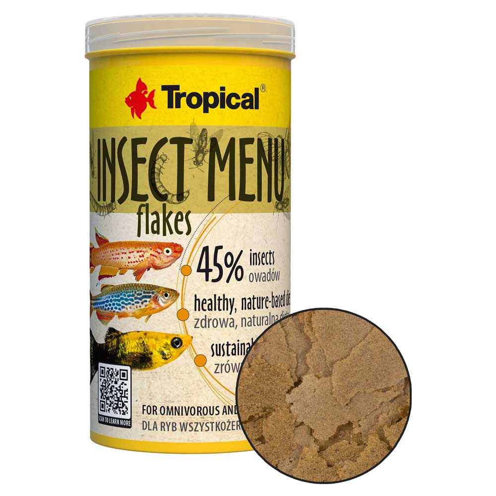 Tropical insect menu flakes