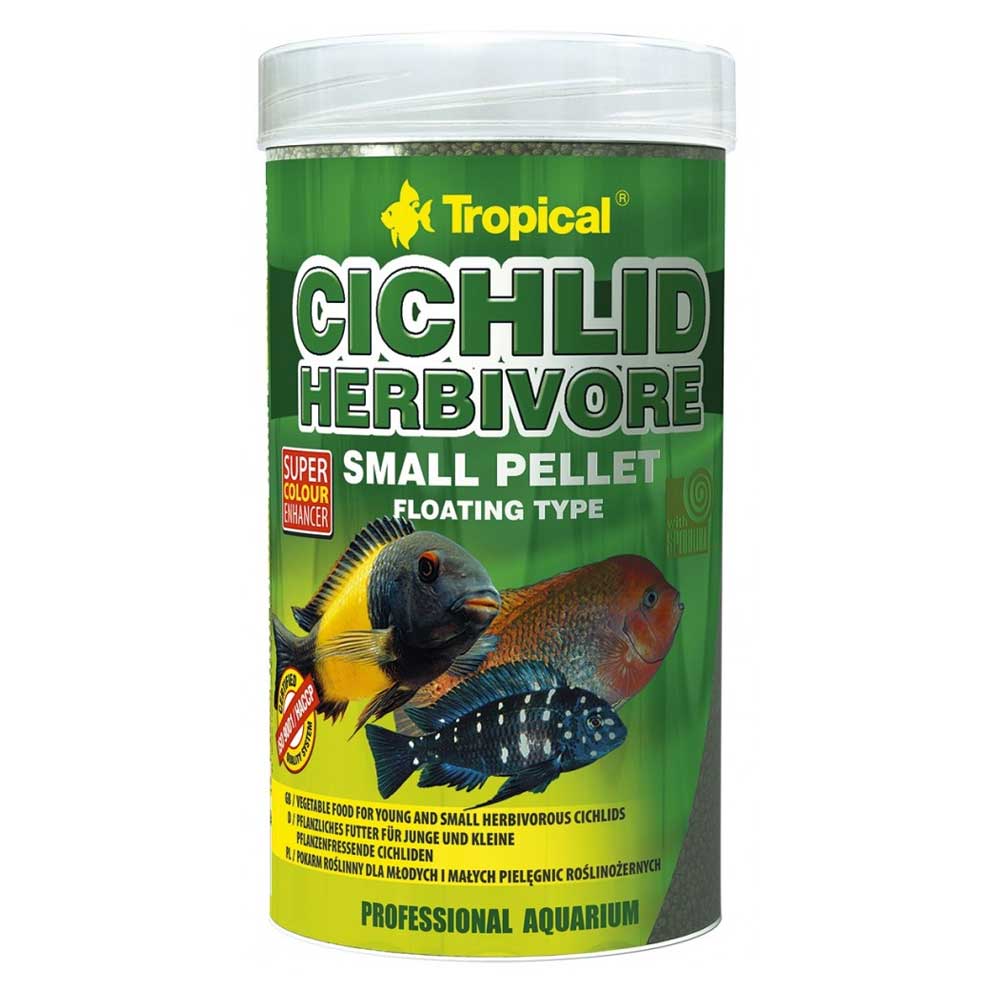 Tropical cichlid herbivore small pellet 250ml