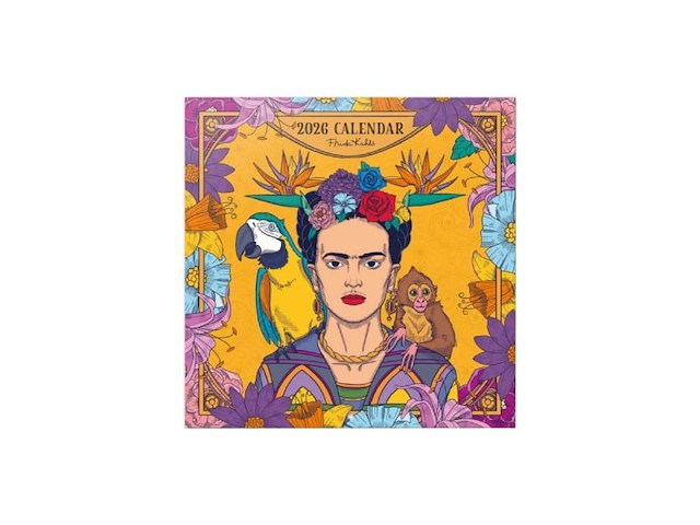 Zidni kalendar - Frida Kahlo, 2026, 30x30 cm