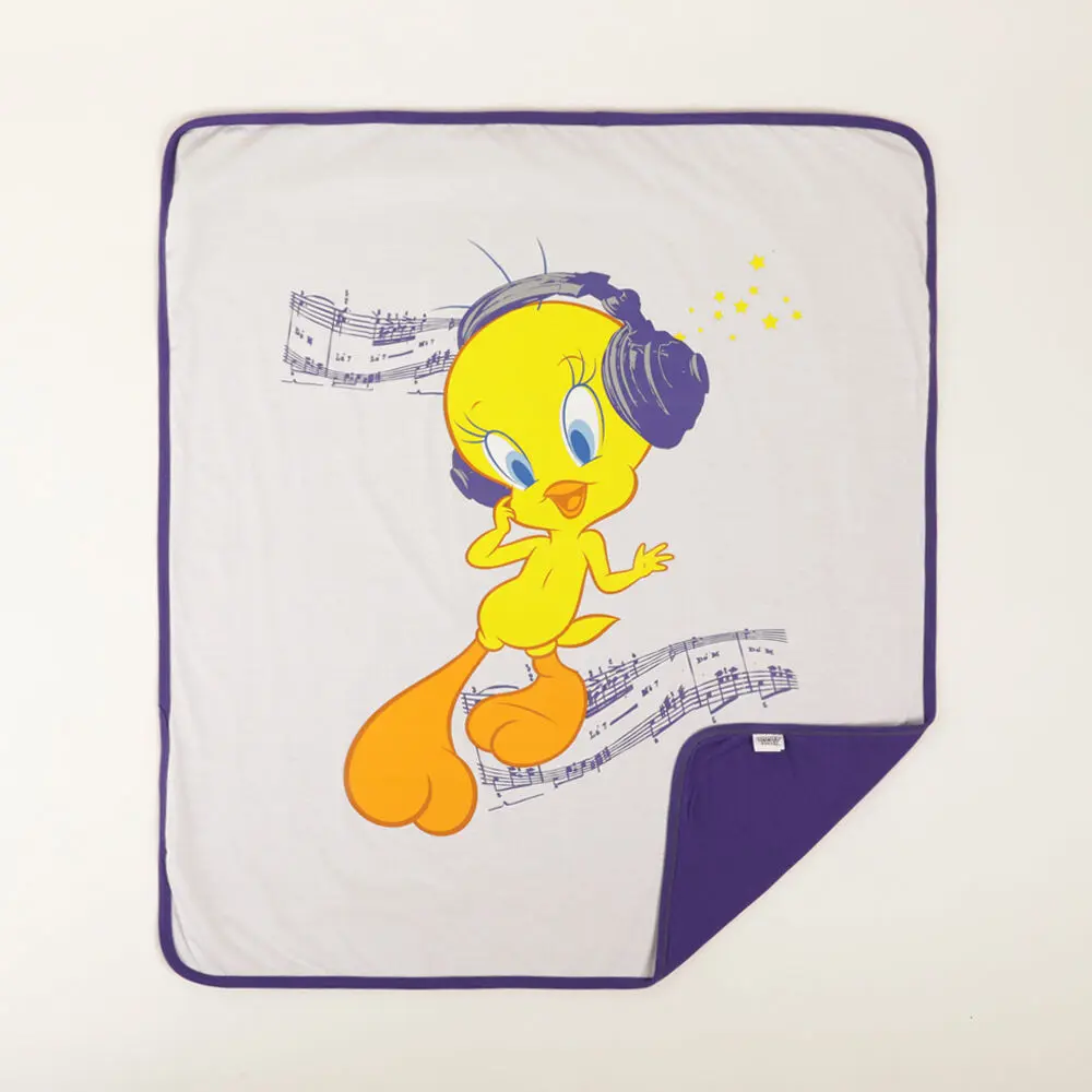Warner Bros Pokrivač interlok Tweety 2022, Beli