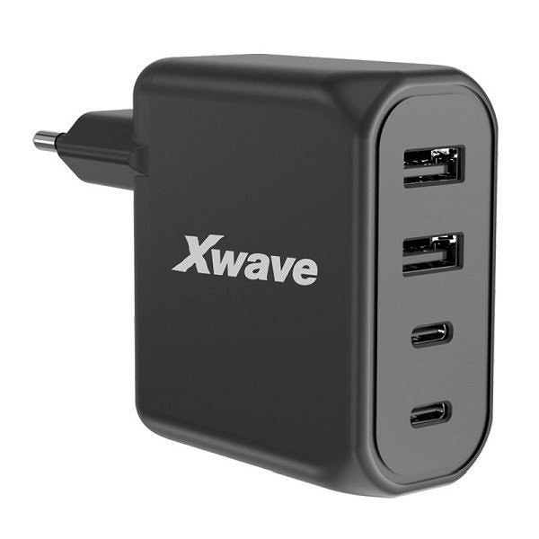 Xwave ultra brzi punjac 100W GaN100-2A2C 2USB-C 2USB-A crni