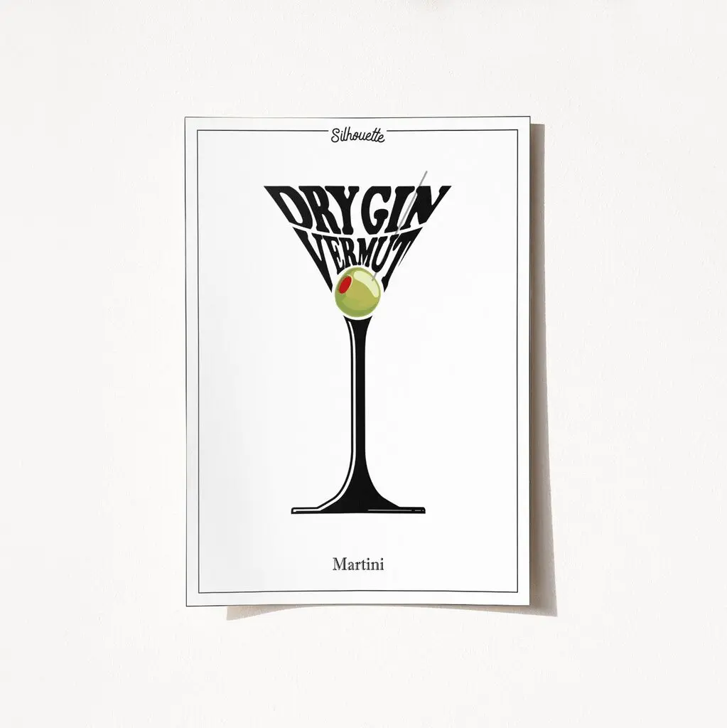 Wallity Poster Martini-2046, 21x29,7 cm