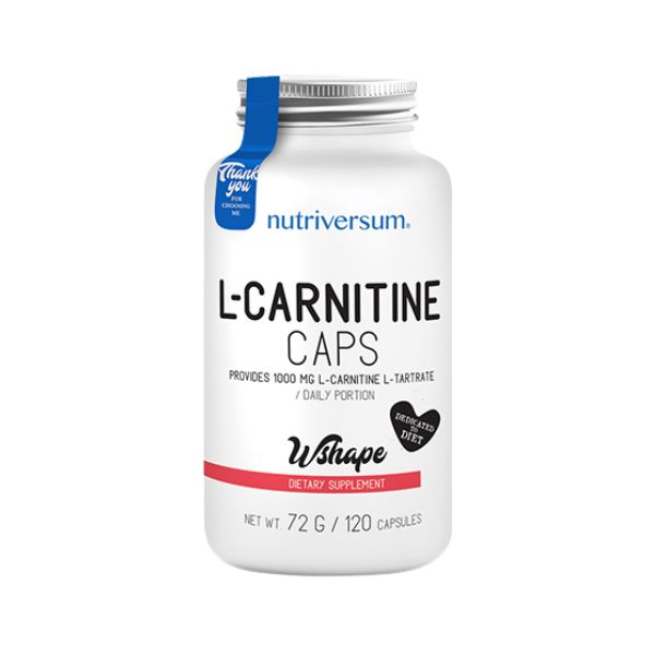 NUTRIVERSUM L-Carnitine Caps WShape – 120 kapsula