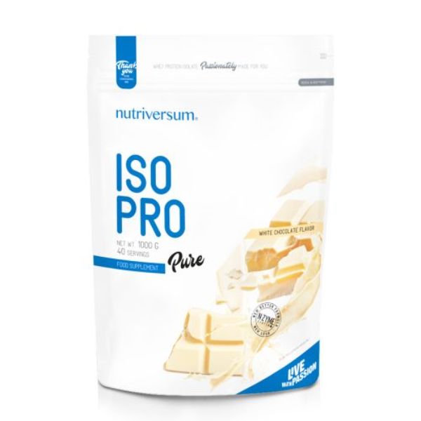 NUTRIVERSUM Iso Pro protein white chocolate 1kg