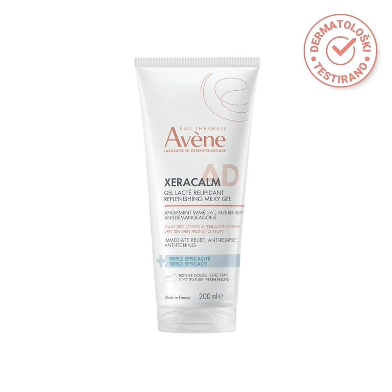 Avène XERACALM AD Milky Gel Obnavljajući Mlečni Gel Protiv Svraba 200 mL