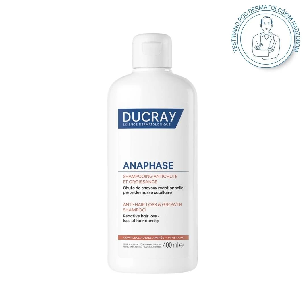DUCRAY ANAPHASE Šampon Protiv Reaktivnog Opadanja i za Rast Kose 400 mL