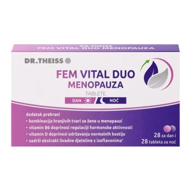 DR. THEISS FEM VITAL DUO 28 TABLETA ZA DAN + 28 TABLETA ZA NOĆ