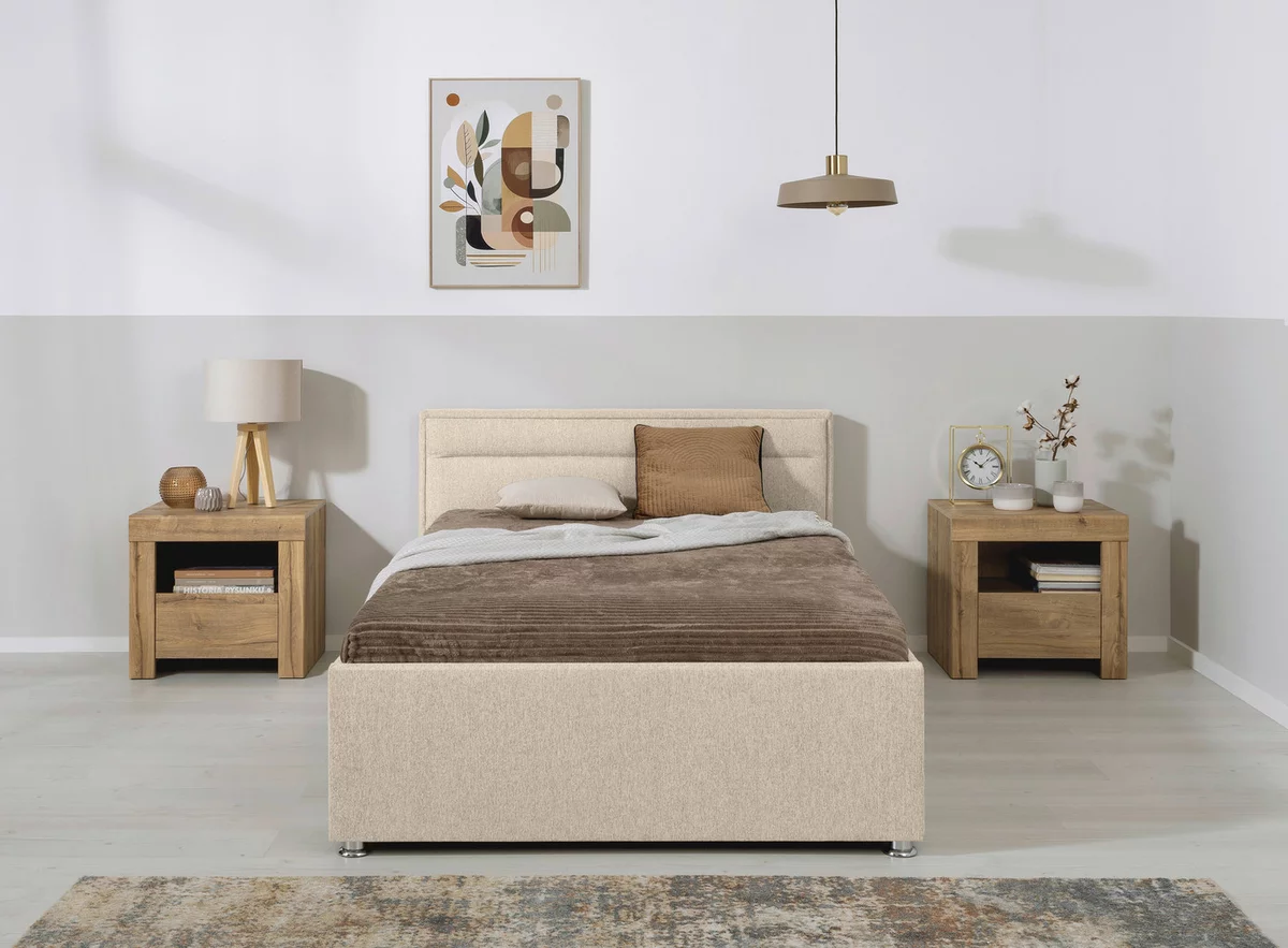 TAPACIRANI KREVET 120/200 cm bež