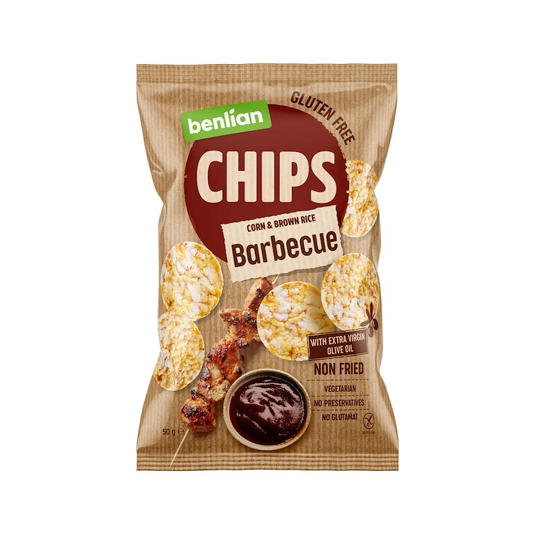 Benlian Foods Čips, Barbeque, 50g