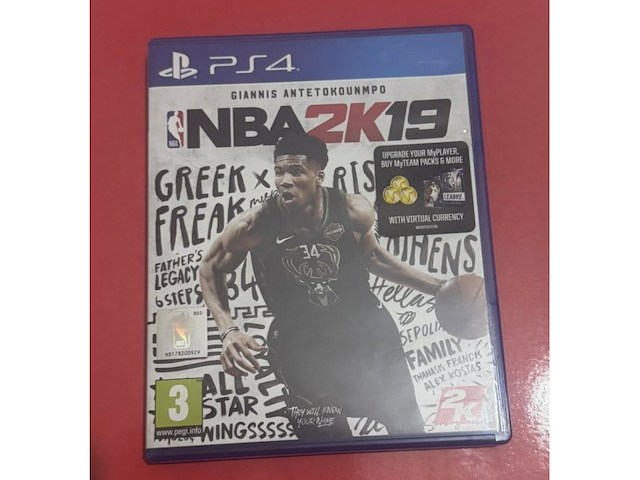 NBA 2k19 PS4-disk