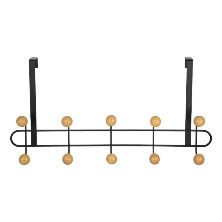 ESTIA ES02-18313 ČIVILUK ZA VRATA SA 10 KUKICA METAL CRNI