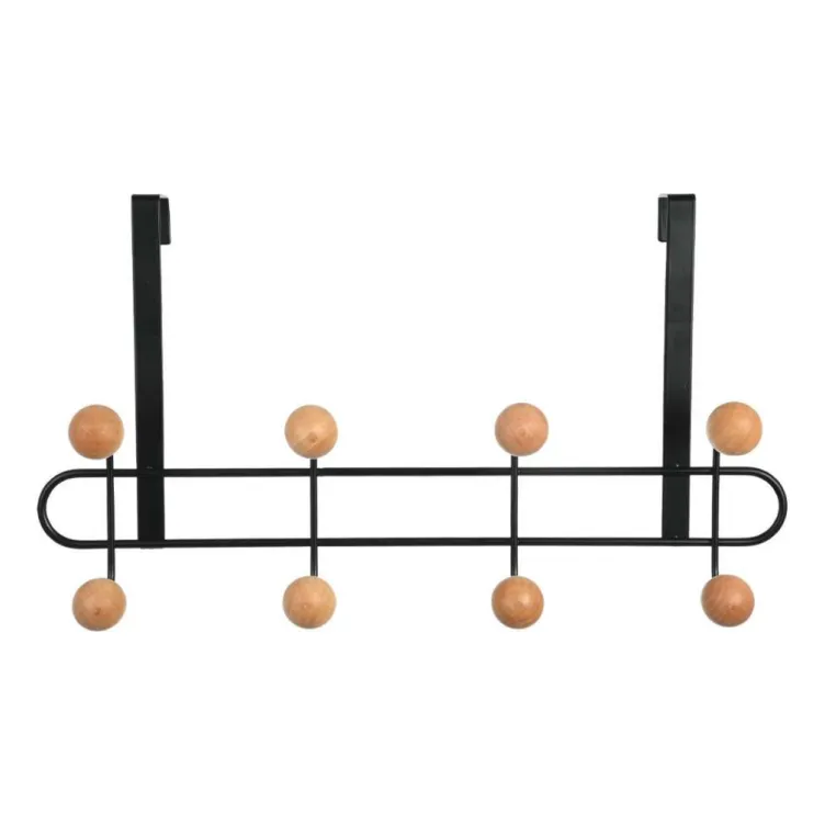 ESTIA ES02-18306 ČIVILUK ZA VRATA SA 8 KUKICA METAL CRNI