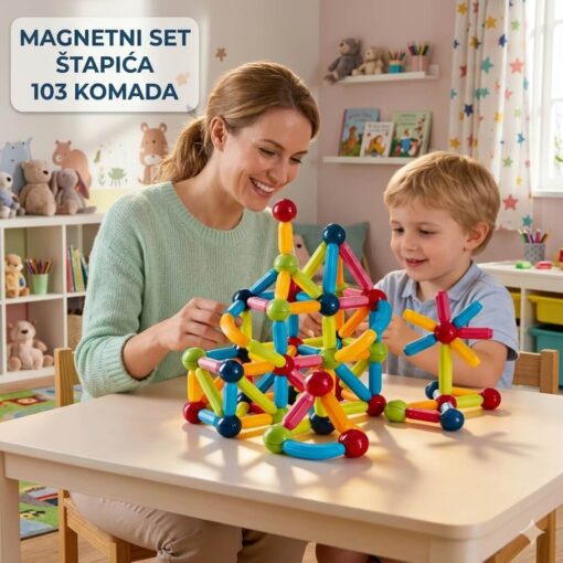 Magnetni set štapića 103 komada