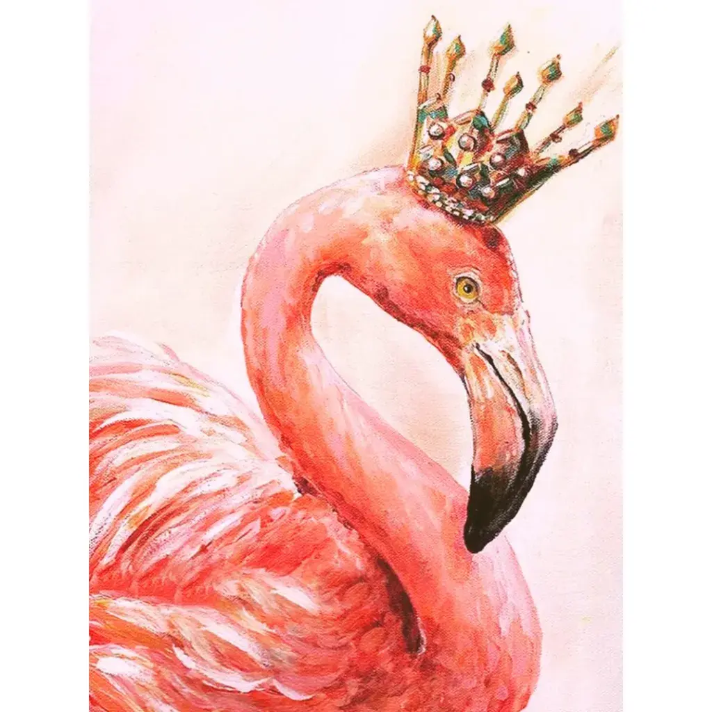 Slika po brojevima Kraljica flamingo, 30x40 cm
