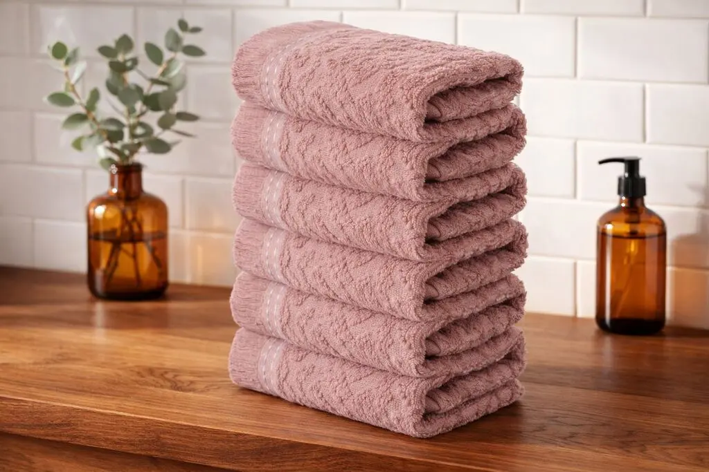L'essentiel Maison Set peškira, 6 komada, Roze