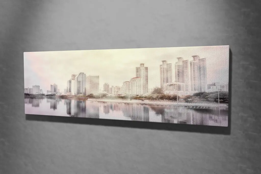 Wallity Dekorativna slika na platnu, 30x80cm, Šarena