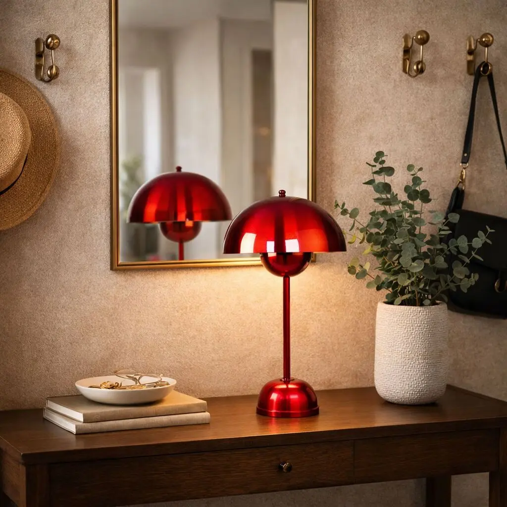 Opviq Stona lampa, Crvena