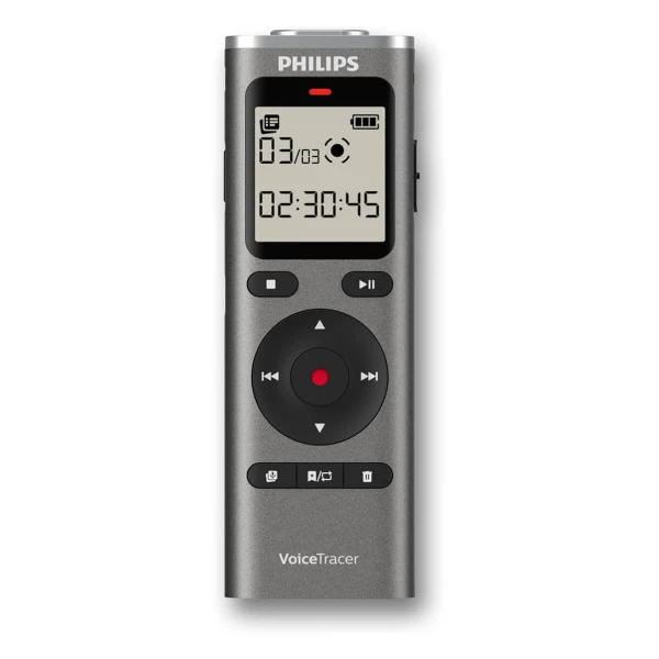 Diktafon Philips DVT1170 Mono/8GB/LCD/2x AAA/siva
