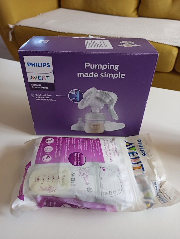 Avent rucna pumpica – gratis kesice za mleko