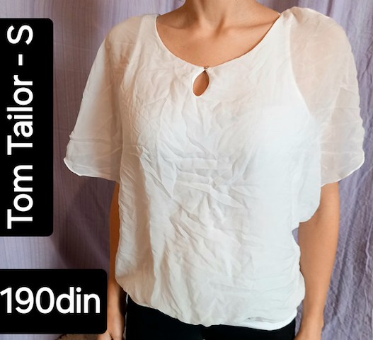 Tom Tailor ženska majica bluza bela S/36