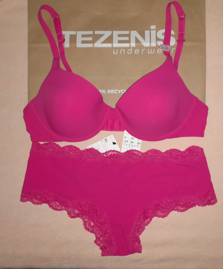 Tezenis roze microfiber 90B/85C/XL NOVO!%