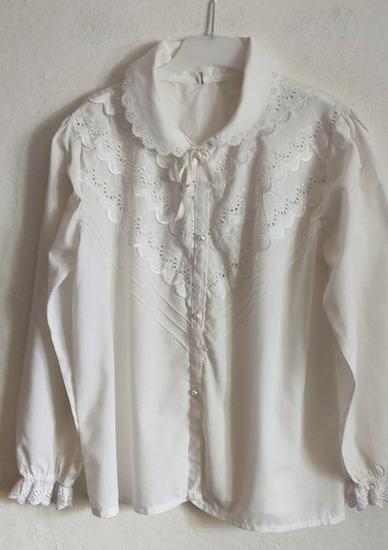 Vintage romantična bluza - Made in Thailand