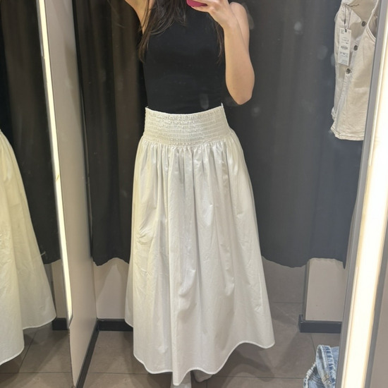 ZARA bela suknja maxi