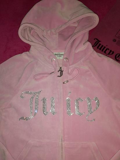Juicy Couture svetlo roze duks logo cirkoni%