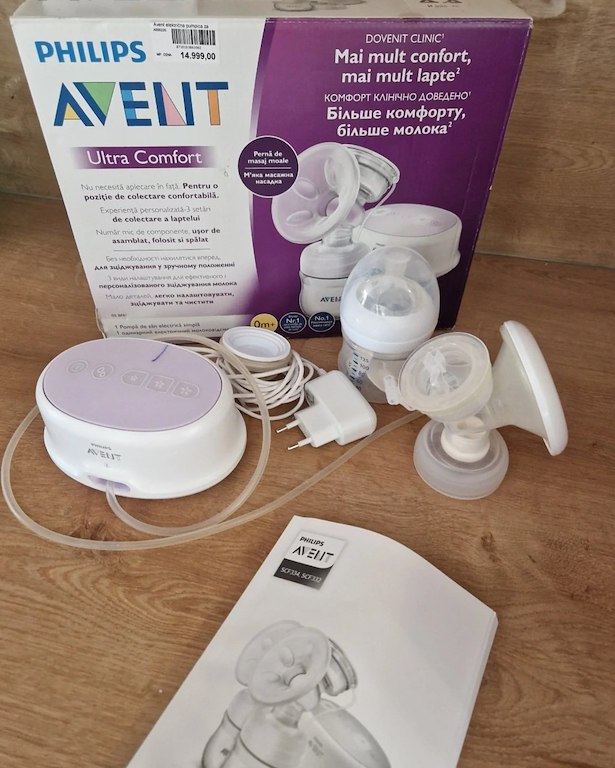 Philips AVENT Ultra Comfort električna pumpa sa flašicom