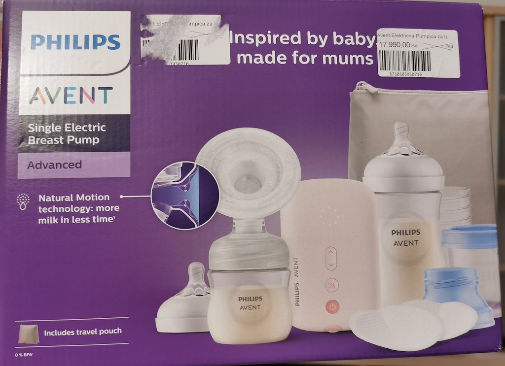 Philips Avent električna pumpica za izmlazanje mleka