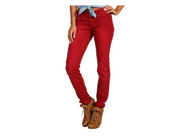 NEXT `The Skinny` tamno crvene / bordo farmerke - NOVE