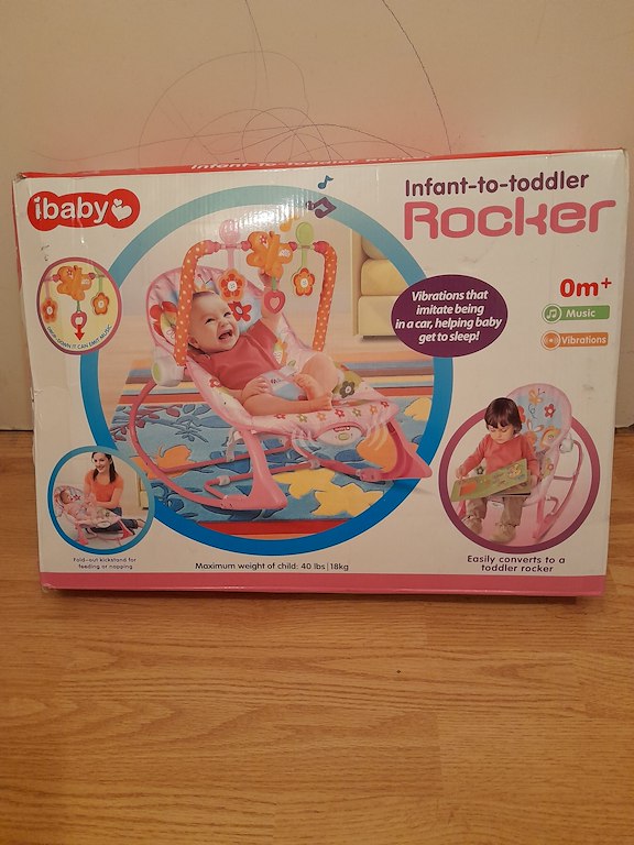 Vibraciona ležaljka za bebe IBaby Rocker