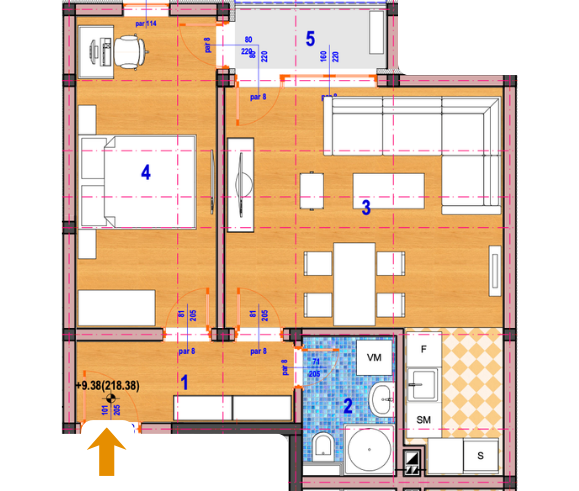Jednoiposoban stan na prodaju, 46.49m2, 81.358€