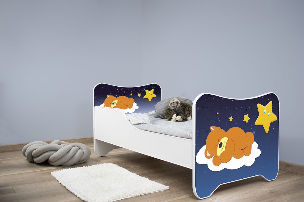 Dečiji krevet 140×70 cm HAPPY KITTY SLEEPING TEDY 7439 Golden market