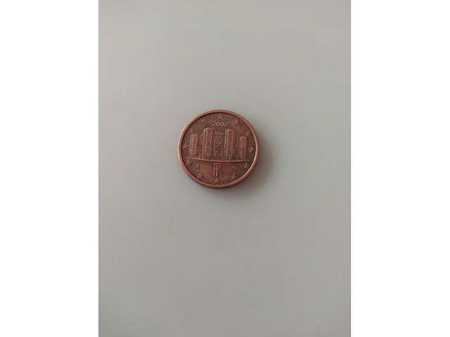 1 euro cent Italija  2002.