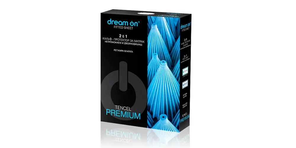 Dream on Tencel Premium Navlaka za dušek, Za dušeke visine do 25cm, Bela, 80x190 cm