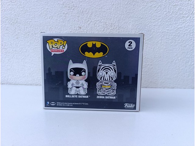 FUNKO POP Zebra And Bulls Eye Batman - 2 pack