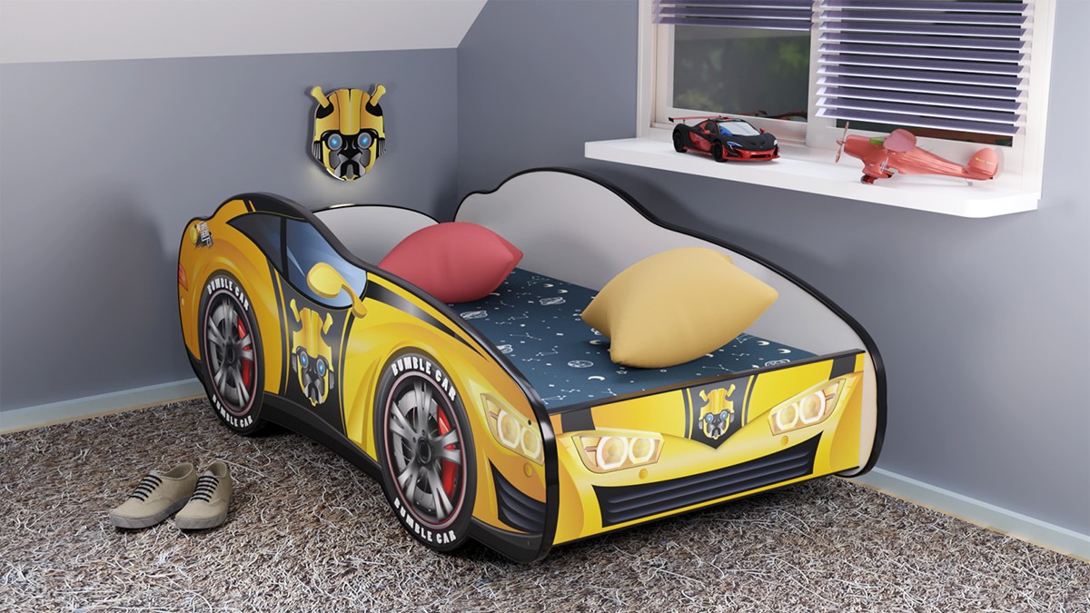 Dečiji krevet 160x80cm (Trkački auto) BUMBLE CAR 74026 Golden market