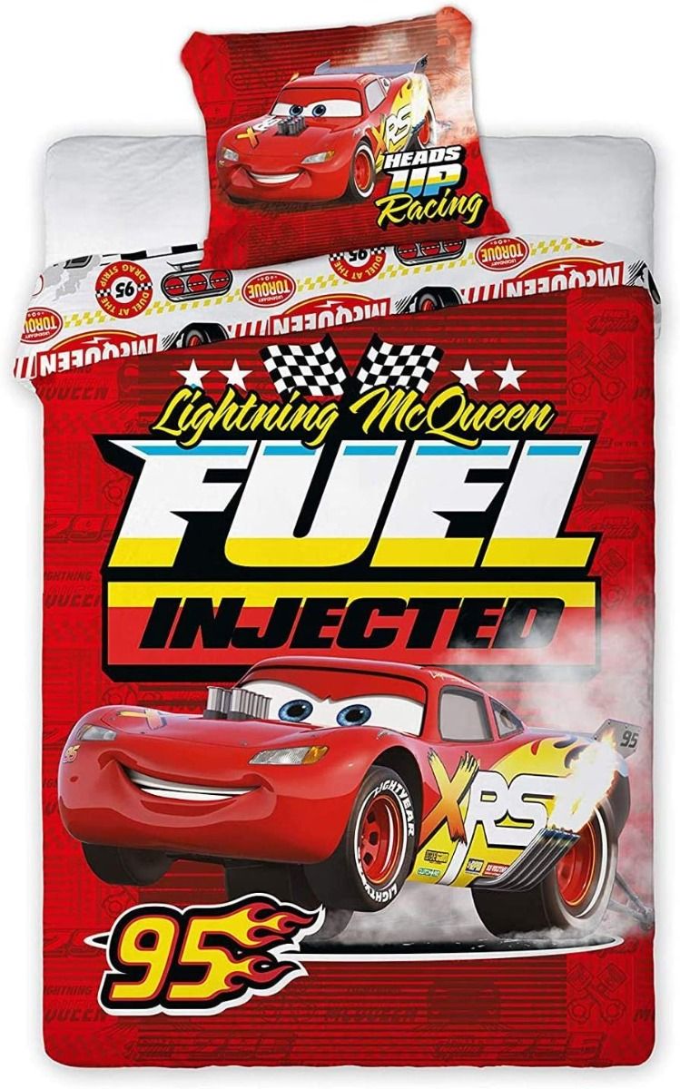 Posteljina za decu Cars Fuel Injected 160×200+70x80cm 9611 Golden market