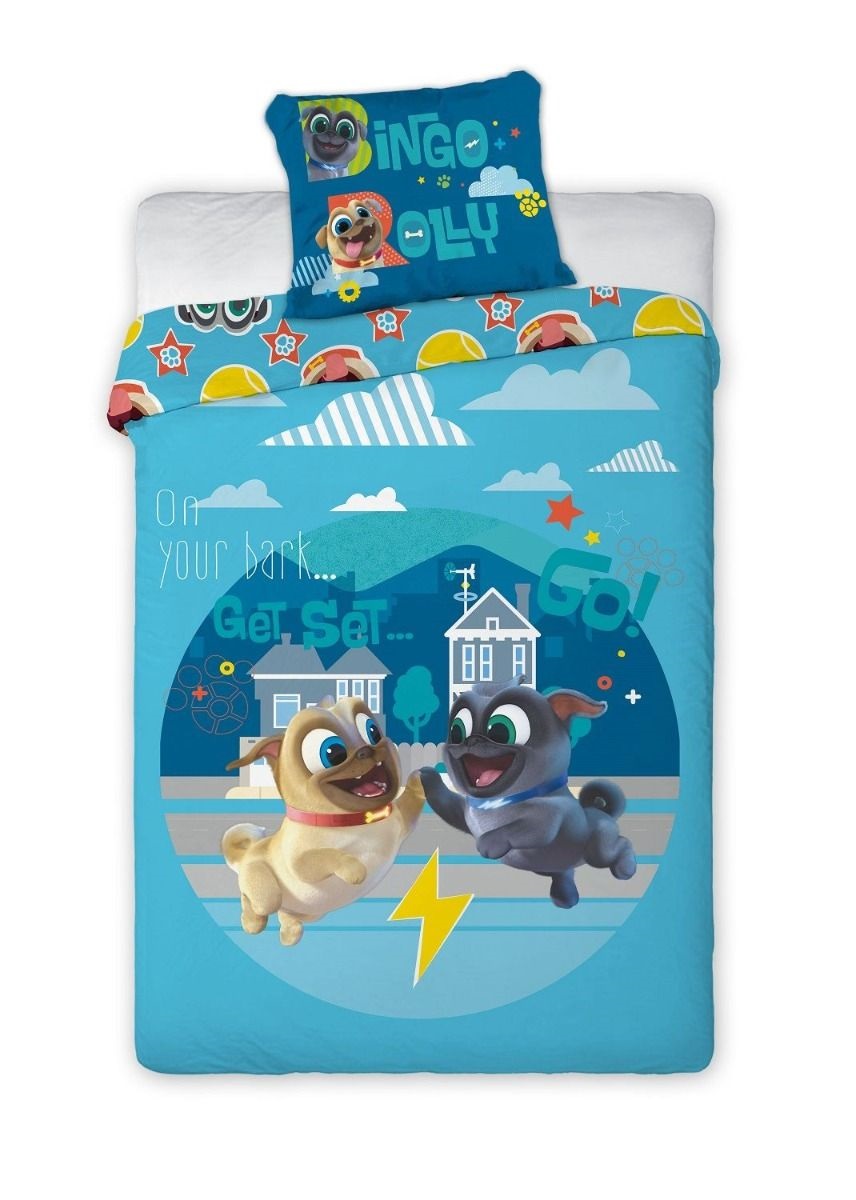Posteljina za decu Disney Puppy Dog Pals 160×200+70x80cm 9623 Golden market