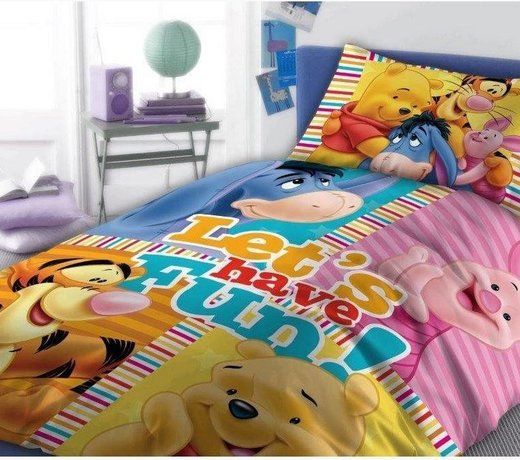 Posteljina za decu Winnie the Pooh- Lets have fun 160×200+70×80 cm 9625 Golden market (