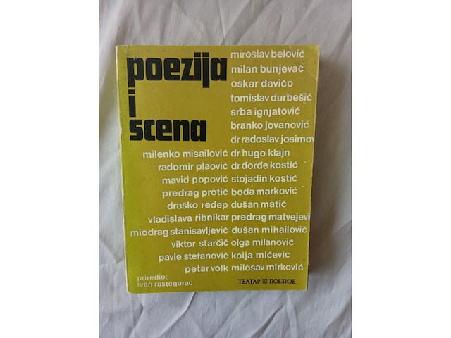 Poezija I Scena-Ivan Rastegorac