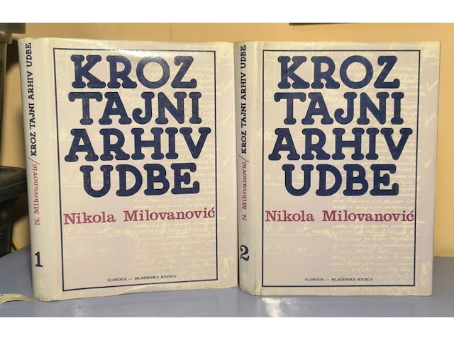 KROZ TAJNI ARHIV UDBE 1 i 2 , Nikola Milovanović