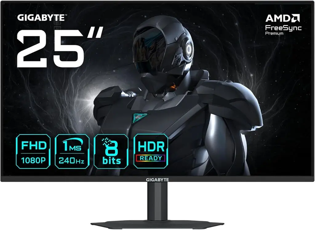 Gigabyte Gaming monitor G25F2A, 25" FHD (1920x1080), SS IPS, 240Hz