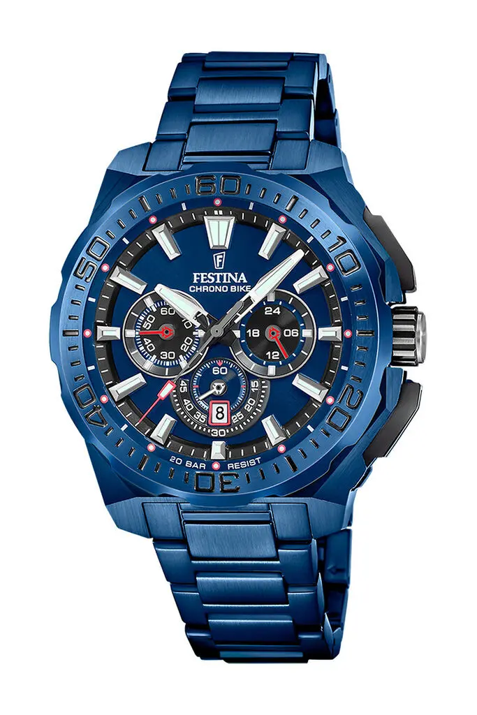 Festina Muški kvarcni sat Chrono Bike, Plavi